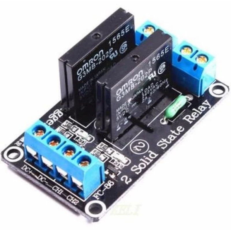 Jual 2 ch channel SSR module Omron high level solid state relay ...