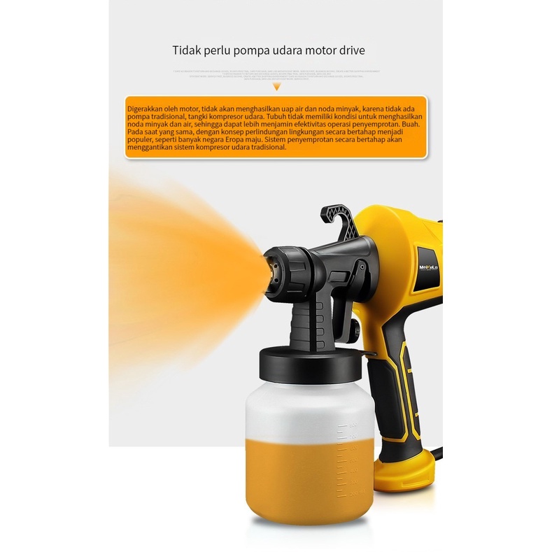Jual Tool superman 450W 800ML Pistol semprot listrik Electric Spray Gun ...