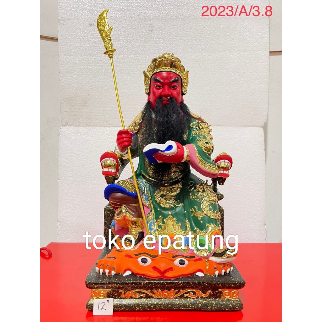 Jual patung dewa kwan kung / kwan kong / kwan te - kayu - 12 inch | Shopee Indonesia