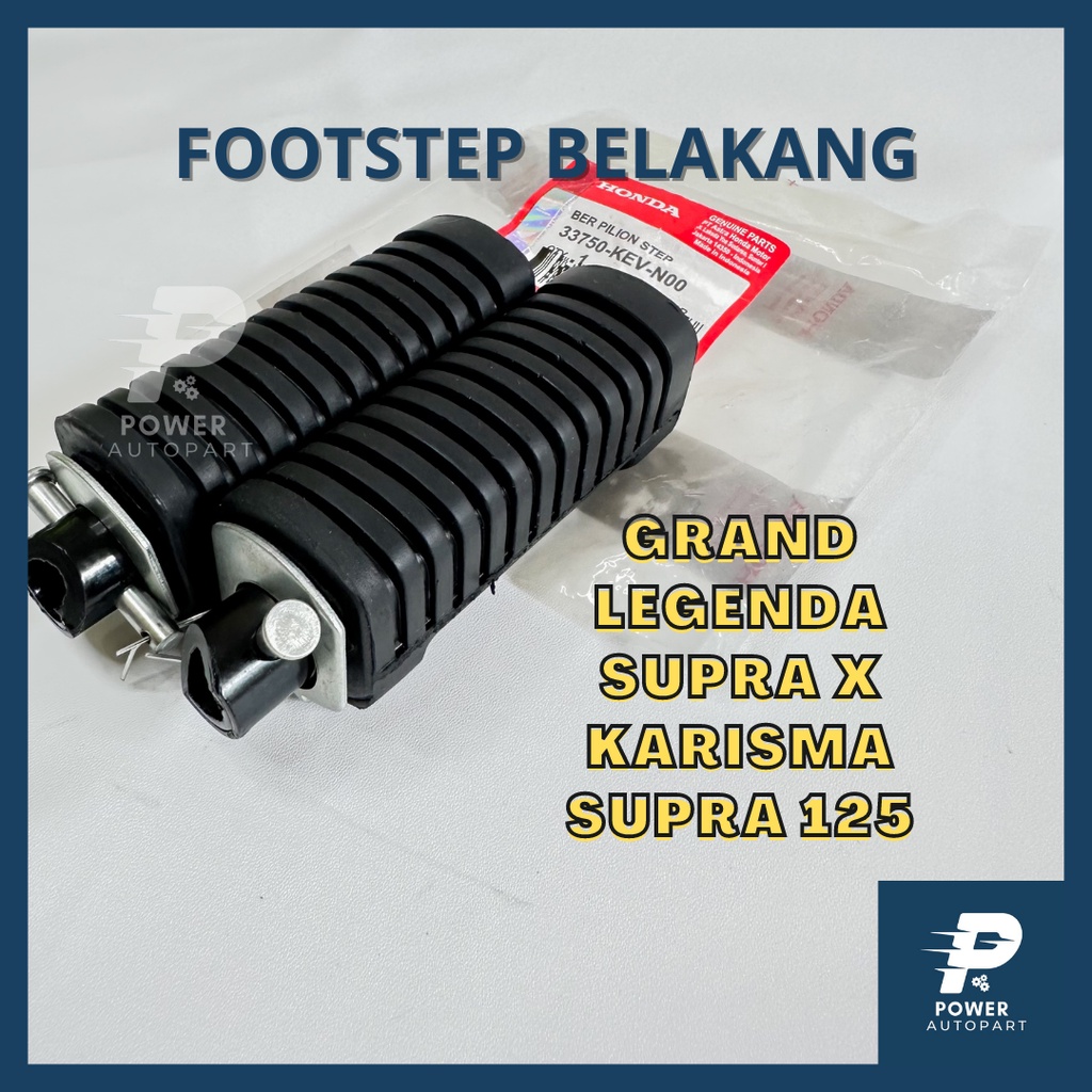 Jual KARET BASTEP FOOTSTEP BELAKANG HONDA GRAND, LEGENDA, SUPRA 125 / X ...