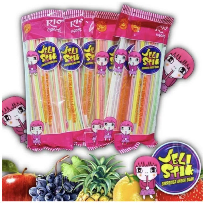 Jual Jelly Stick super long - Jeli Stik panjang - Snack Sedotan ...