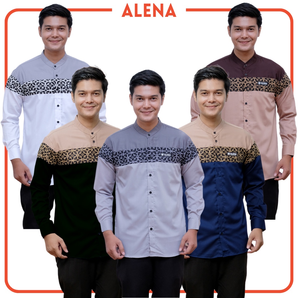 Jual BAJU KOKO NEW MOTIF YUDISTIRA KEMKO SERAGAM HADROH BISA COD ALENA ...
