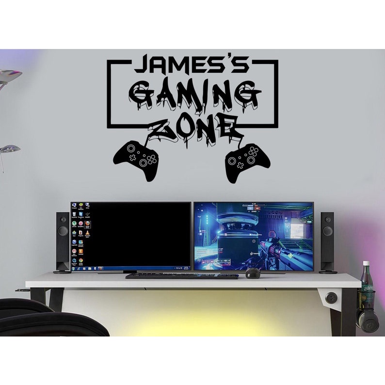 Jual Wall Stiker Dinding Gamer Gaming Zona Permainan Game Untuk Ruang ...