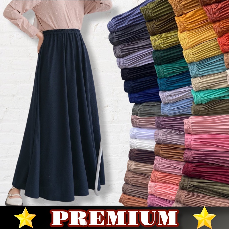 Jual ROK POLOS FLOWY DEWASA PREMIUM JUMBO | Shopee Indonesia