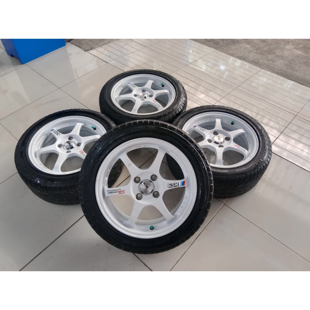 Jual velg ring 15 ssr Type C R15 pcd 4x100 Lebar 6.5 pelek seken buat mobil Brio | Shopee Indonesia