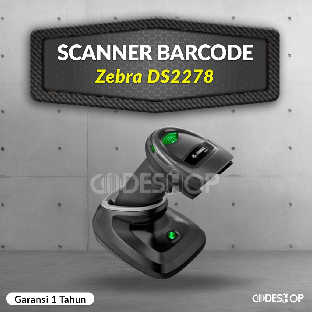 Jual Scanner Barcode Zebra Ds2278 Cordless Imager 1d 2d Wireless Auto