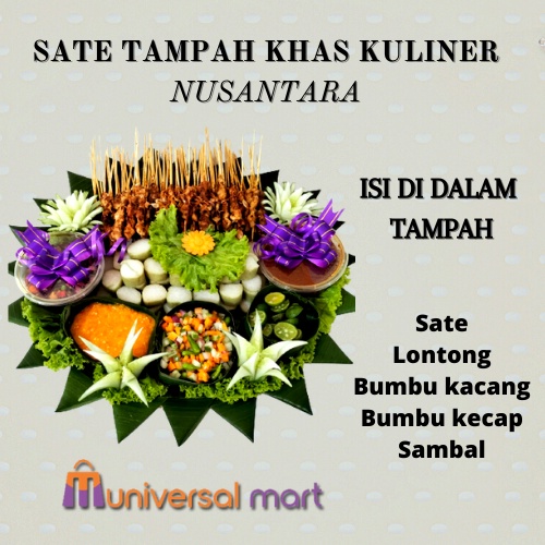 Jual Tumpeng Sate Ayam Sate Tampah Higienis Khas Nusantara | Shopee ...