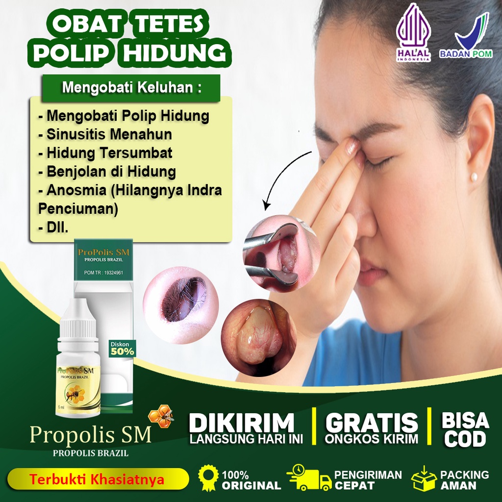 Jual Obat Polip Hidung Anak Dewasa Sinusitis Menahun Hidung Tersumbat ...