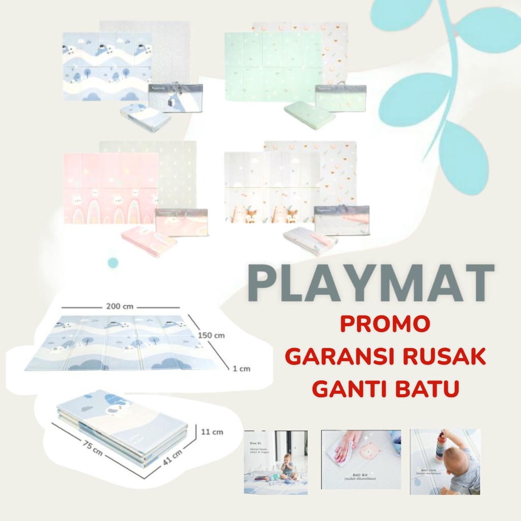 Jual Sugar Baby Foldable Baby Playmat / Karpet Lipat Playmat Lipat Bayi ...