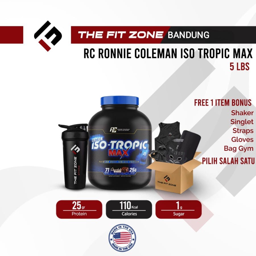 Jual RC Ronnie Coleman Iso Tropic Max 5 Lbs Whey Protein Isolate ...