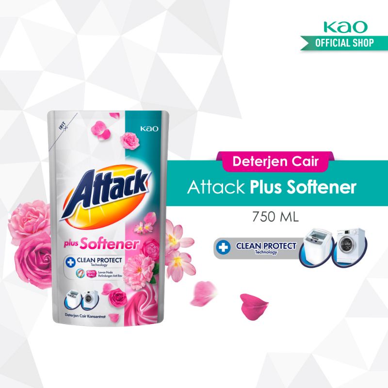Jual Attack ditejen cair Plus Softener Liquid 750 ml | Shopee Indonesia