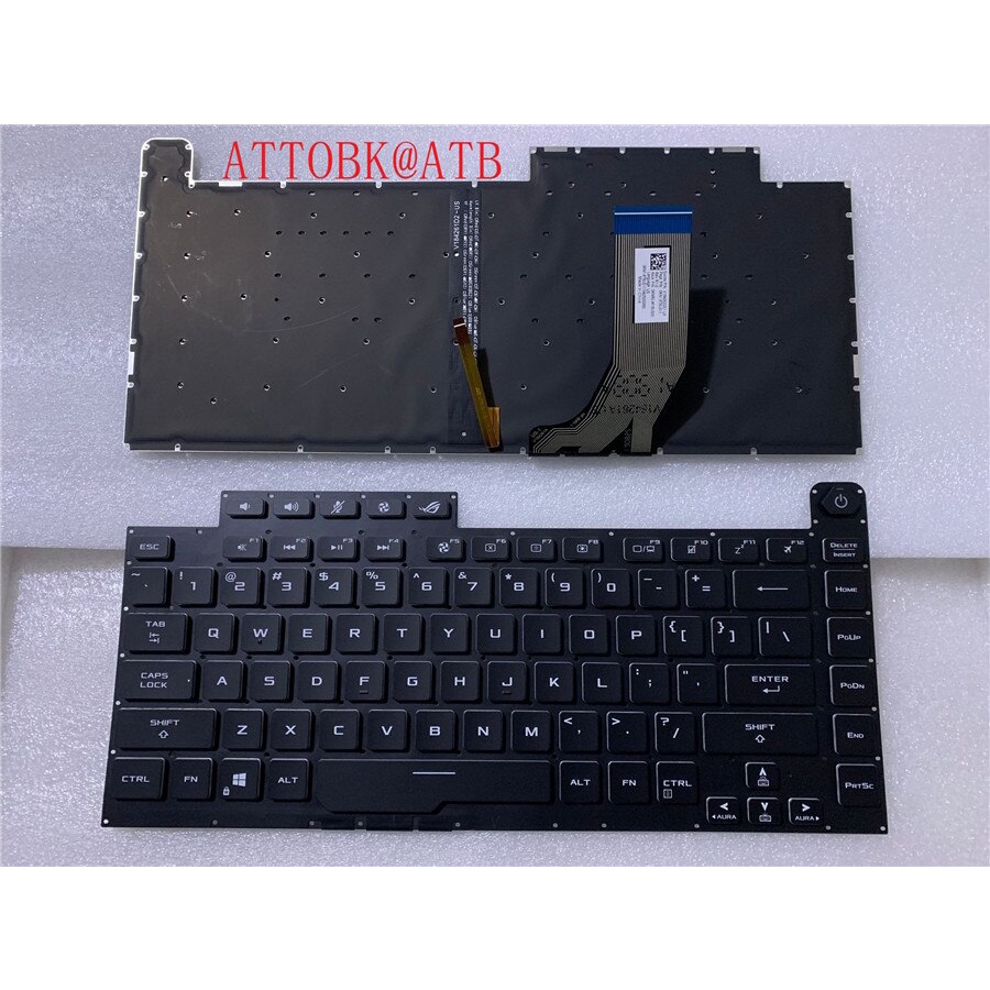 Jual PREORDER New English Laptop Keyboard For ASUS ROG Strix G531 G531G ...