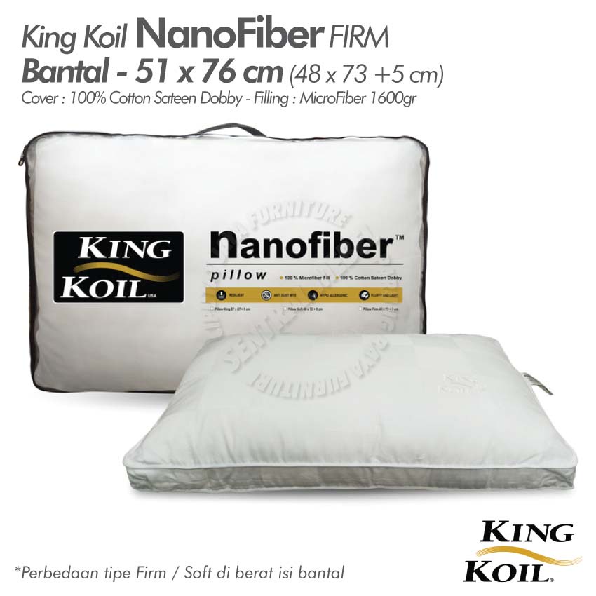 Jual bantal KINGKOIL NANOFIBER - Original 100% King Koil Nano Fiber ...