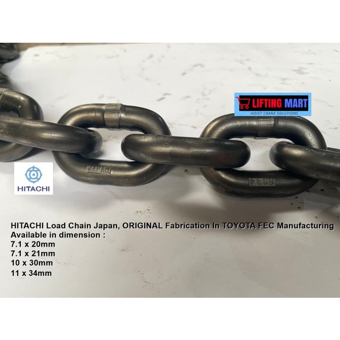 Jual Chg Load Chain Rantai Baja Hoist Hitachi Original Japan | Shopee ...
