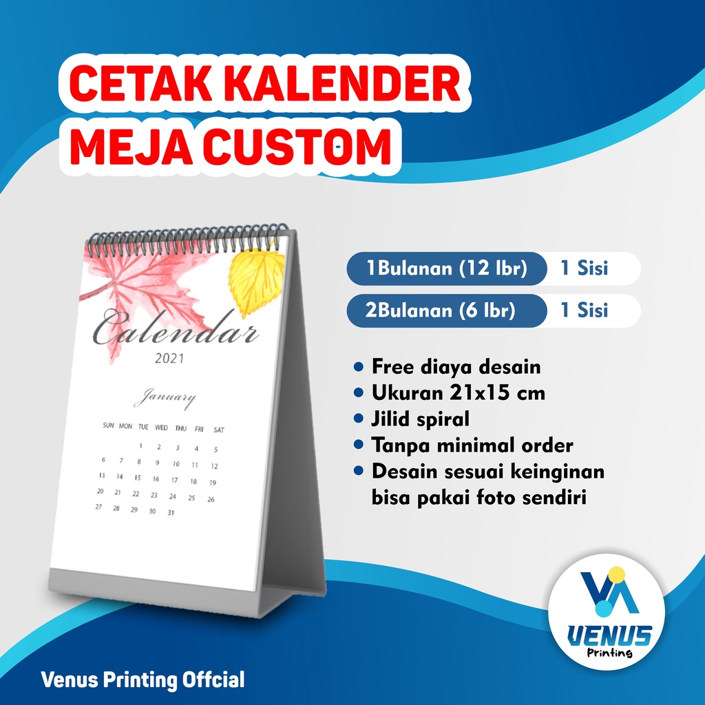 Jual Kalender Meja, Kalender Duduk, Custome, Desain Sesukamu Bisa Pakai ...