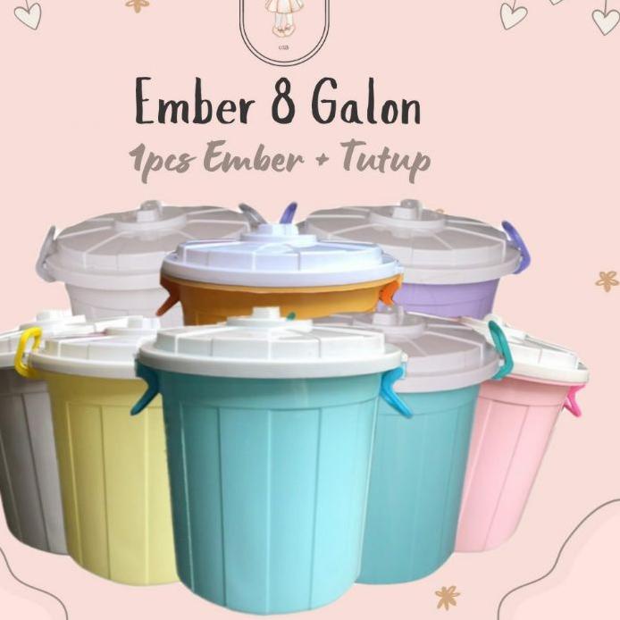 Jual Depan1 EMBER TUTUP BESAR - EMBER 30 LITER - EMBER KAMAR MANDI 8 ...