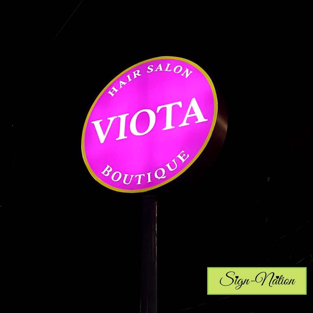 Jual NEONBOX BULAT/KOTAK 2 SISI TINGGAL PASANG | Papan Nama Papan Usaha ...