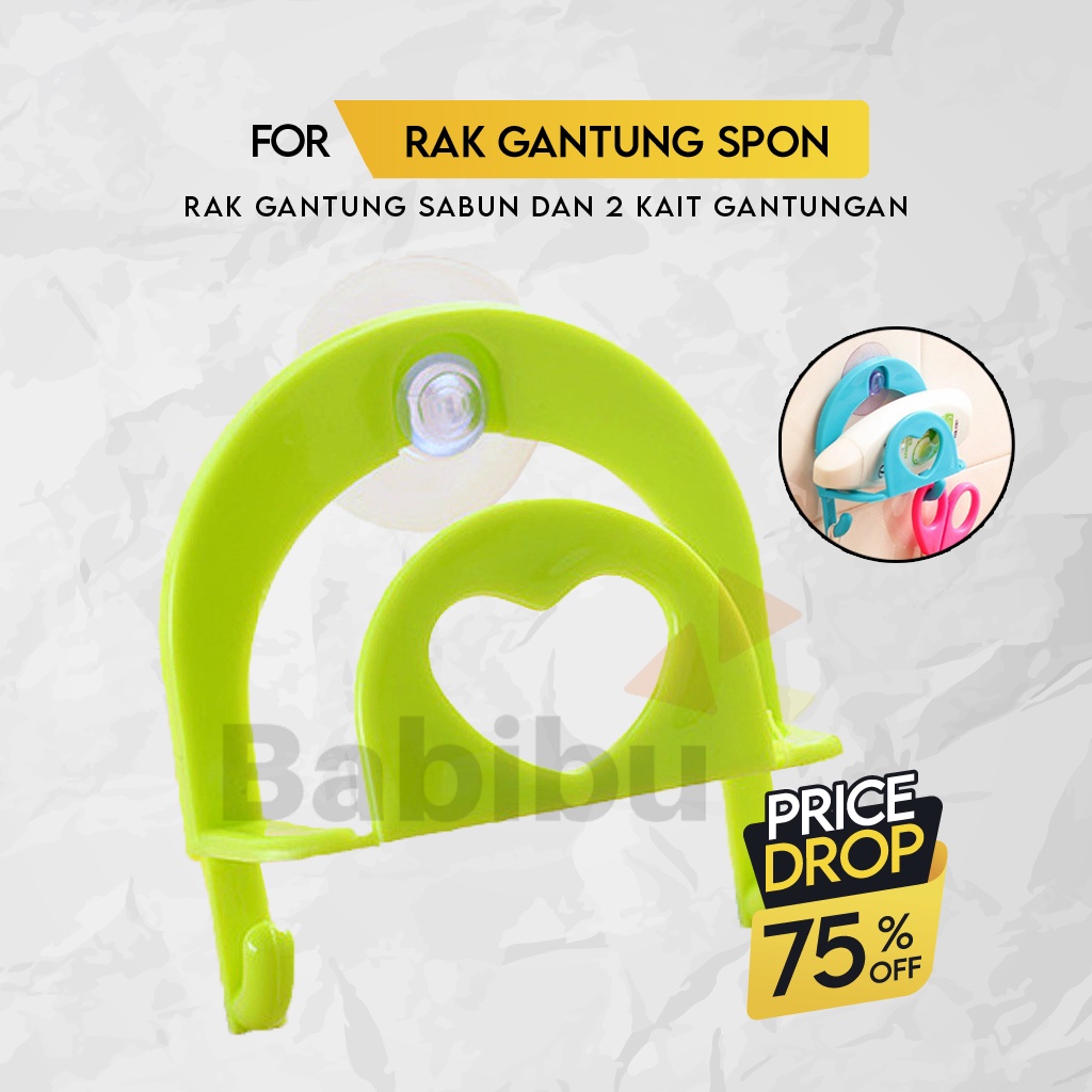 Jual Rak Gantung Spon Sabun Dan 2 Kait Gantungan Kain Lap | Shopee ...