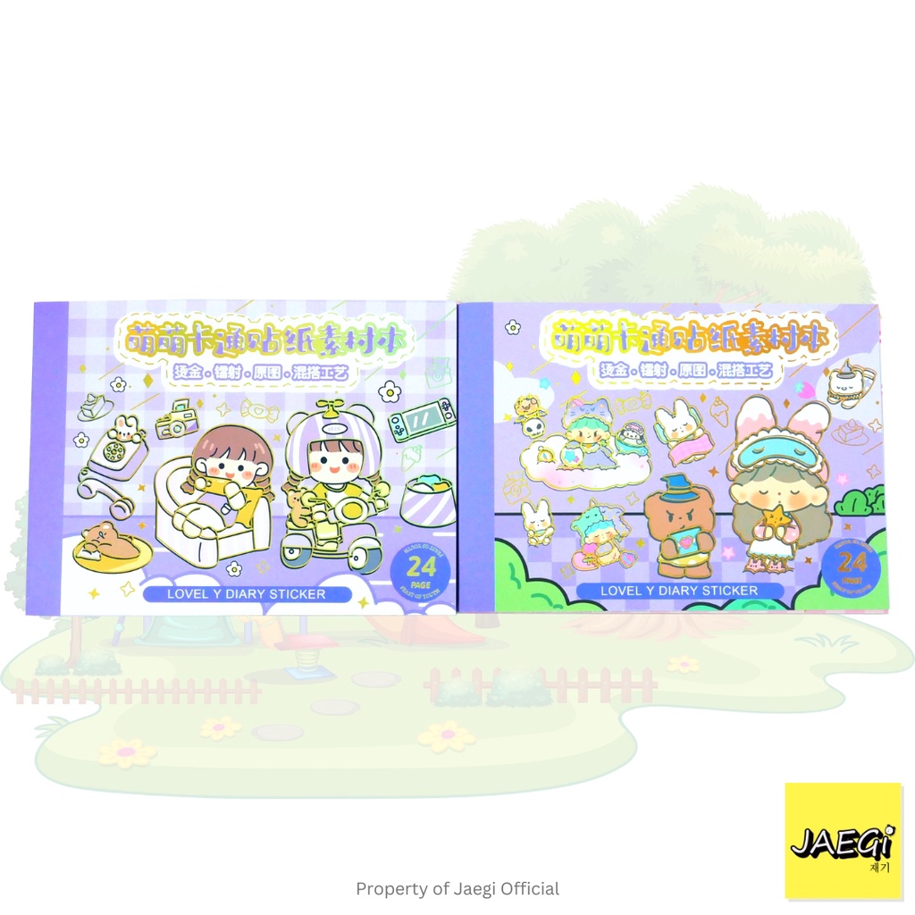 Jual JAEGi - Aesthetic Sticker Zizi & Teddy Bear Edition 24 Lembar ...