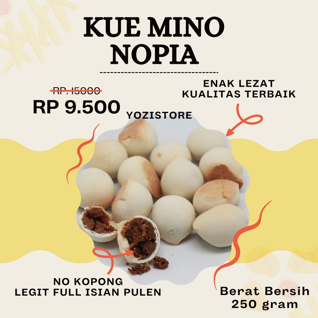 Jual Mino Nopia Banyumas Super Legit Paling Enak Dan Lezat Full Isian ...