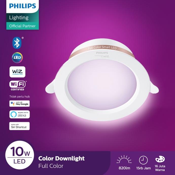 Jual Philips Smart WiFi Downlight 10W Tunable White and Color RGB ...