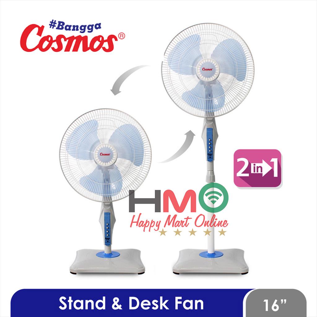 Jual Cosmos Kipas Angin 2 in 1 Stand Fan Desk Fan 16 Inch Cosmos 16-SNQ ...