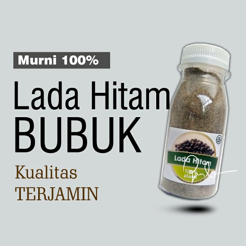 Jual Lada Hitam Bubuk kemasan botol | Shopee Indonesia