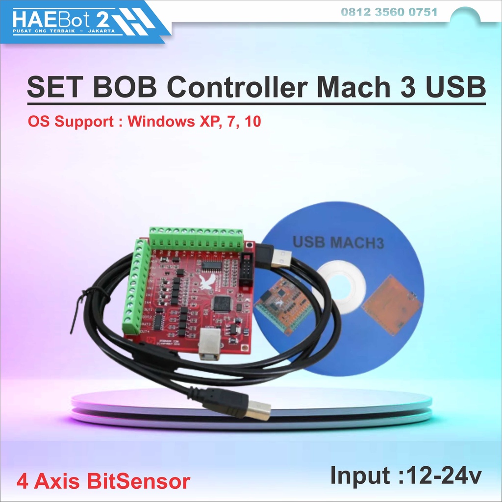 Jual [HAEBOT 2] Set Mach3 Mach 3 Breakout Board 4 Axis CNC Controller ...