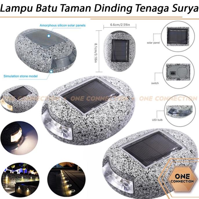 Jual Lampu Batu Taman Dinding Tenaga Surya/Solar Panel/Cell Waterproof ...