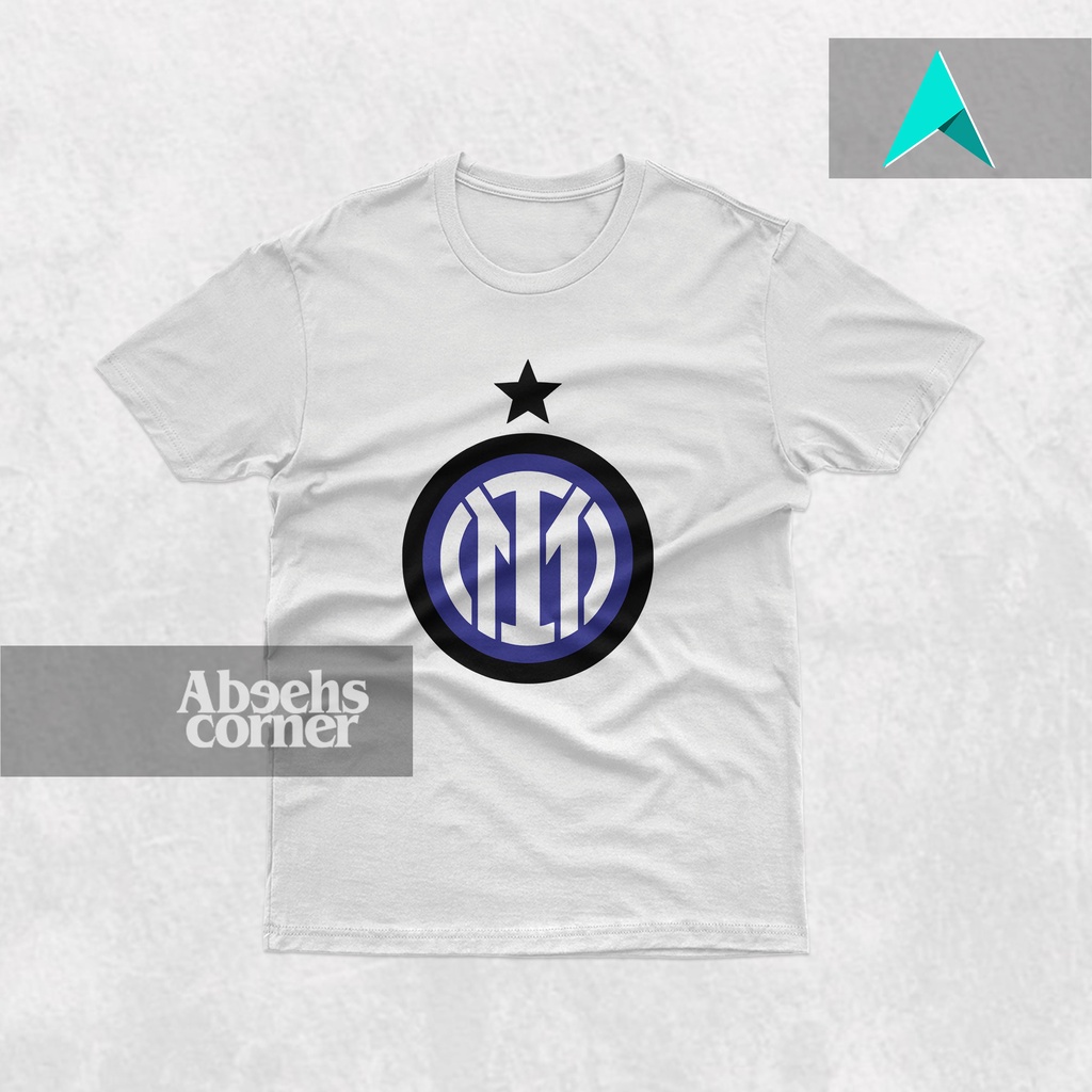 Jual Kaos Motif Inter Milan - Logo baru - Kaos Bola | Shopee Indonesia