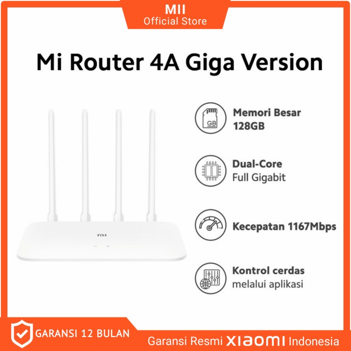 Jual Router Xiaomi Mi Router 4A Gigabit Edition | Shopee Indonesia
