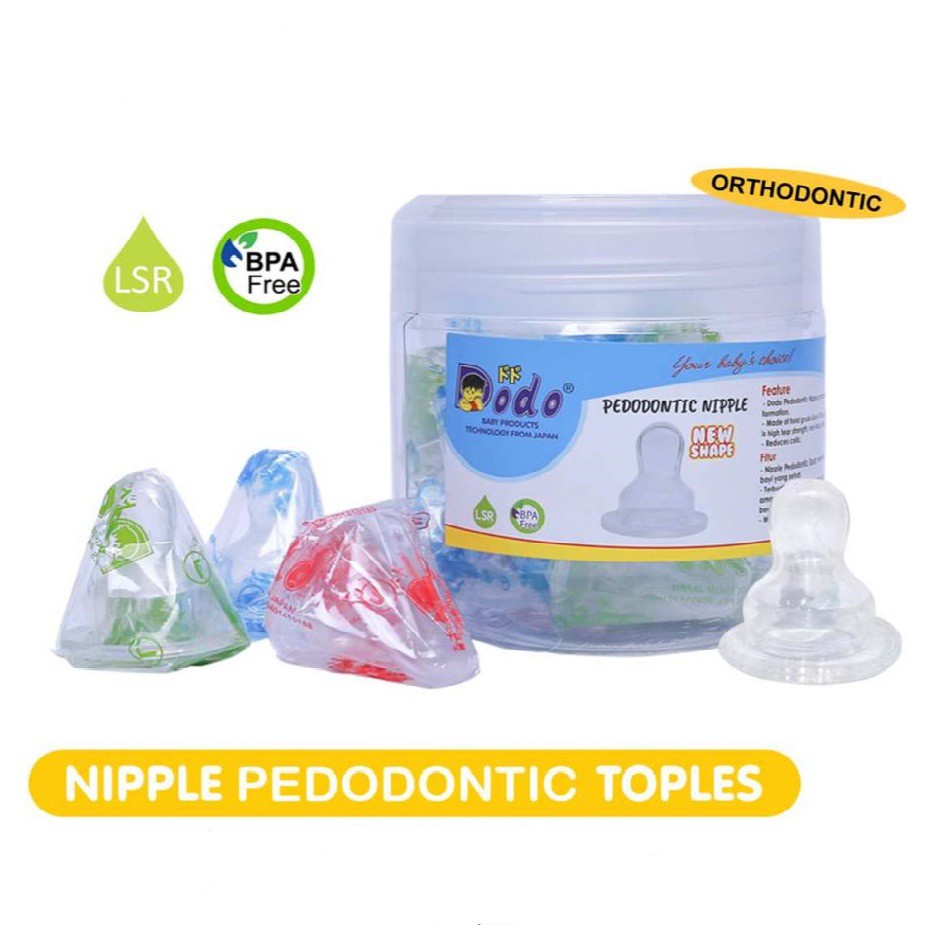 Jual DODO Nipple Gepeng ( Pedodontic ) S,M,L / DODO Nipple Silicone S,M ...