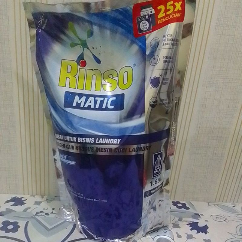 Jual Sabun Cair Rinso Matic 1.65 liter | Shopee Indonesia