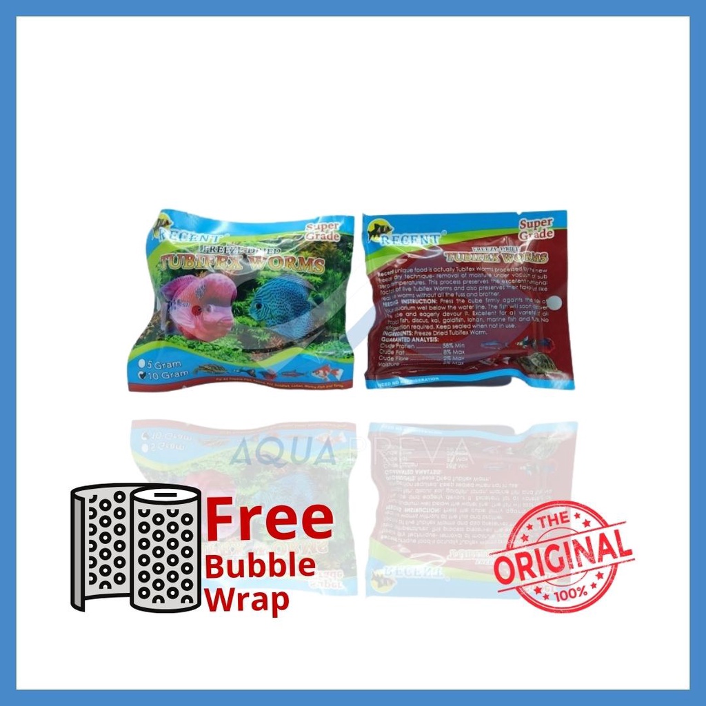 Jual TUBIFEX Worm Recent Cacing Sutra Kering Beku Frozen Worms | Shopee ...