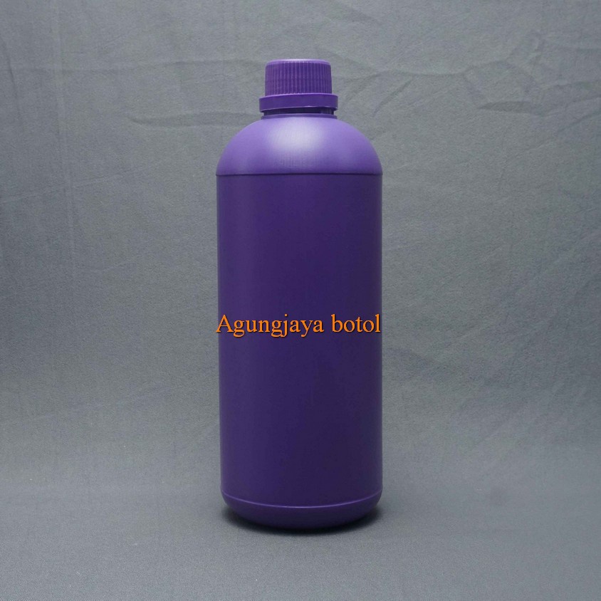 Jual Botol M 1000 Ml Panjang Ungu HDPE /Botol Hdpe / Botol Pupuk / Botol Pupuk Kosong/ Botol ...