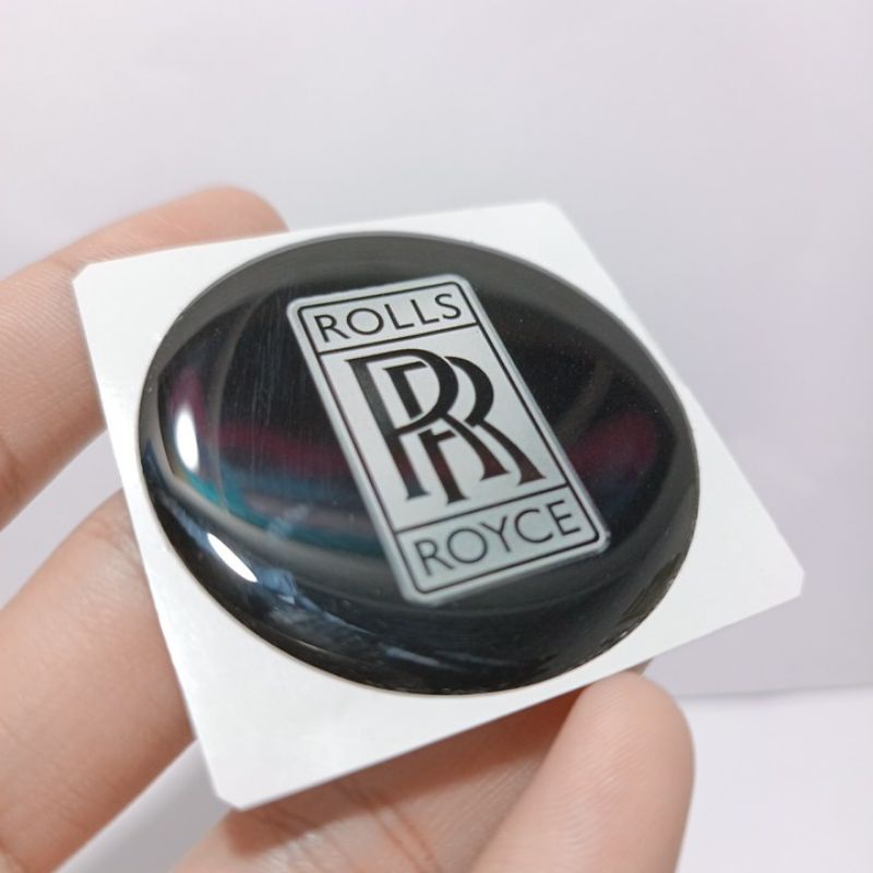 Jual ROLLS-ROYCE BULAT Emblem sticker timbul resin lentur | Shopee ...
