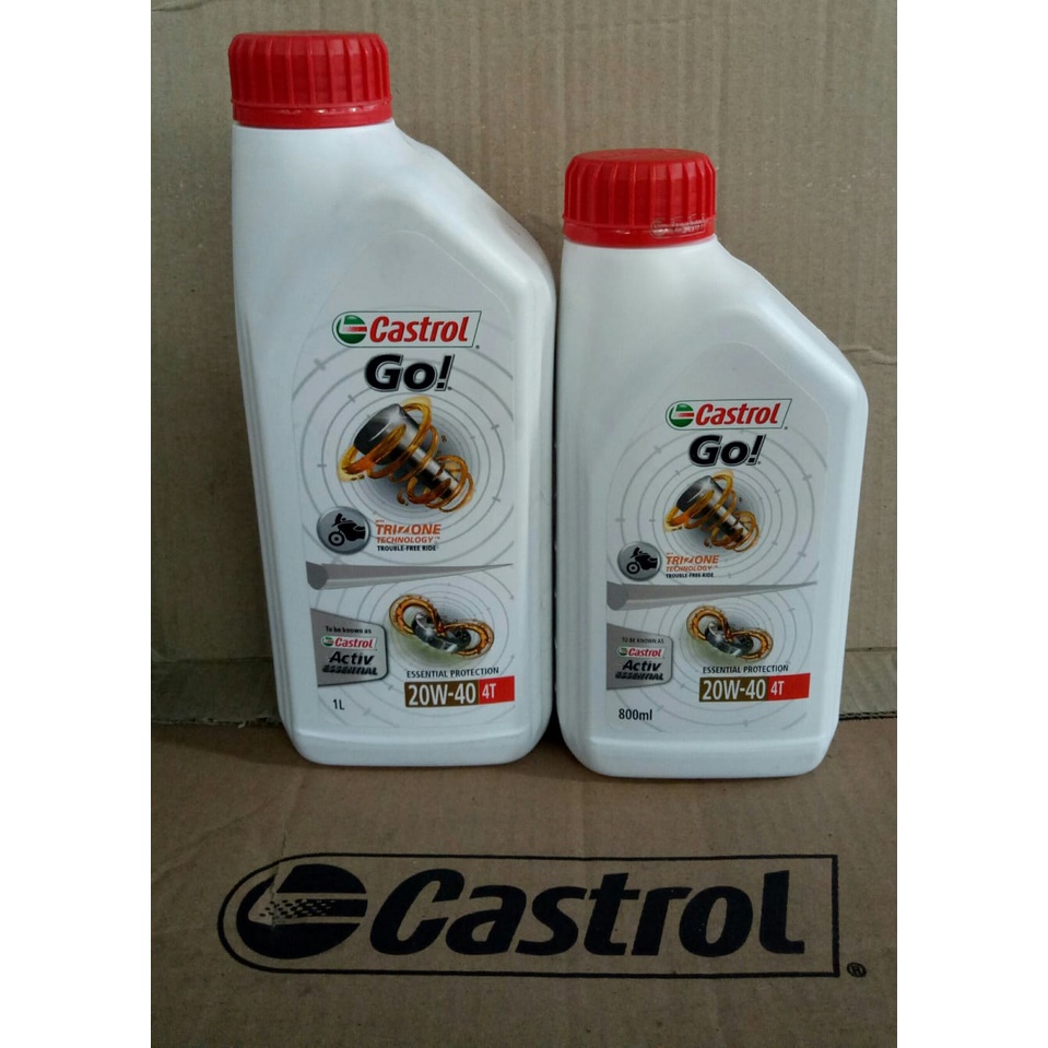 Jual OLI CASTROL ACTIV ESSENTIAL 800ML / CASTROL GO 4T OLI MOTOR BEBEK ...