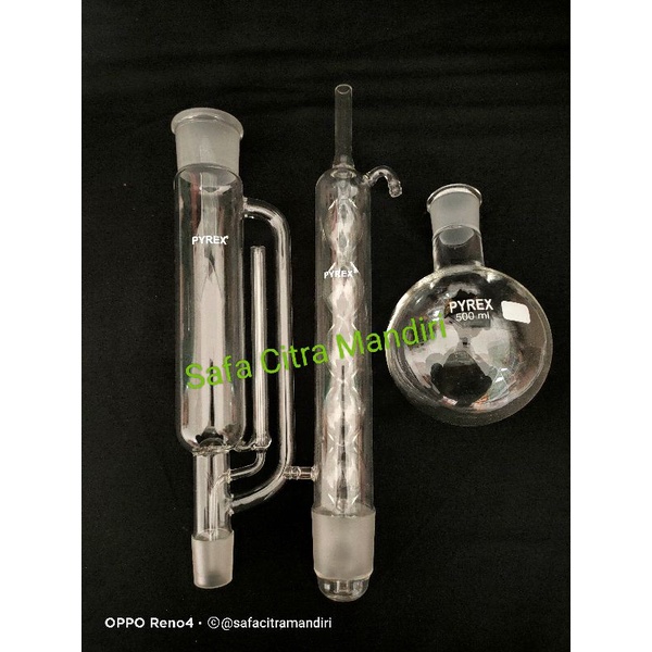 Jual Soxhlet Extractor 500 ml Merk Pyrex / Soxhlet Set 500ml Pyrex ...