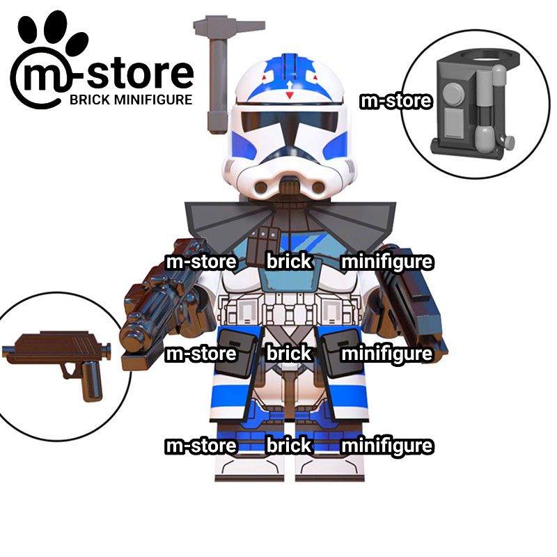 Jual brick star wars clone wars arc trooper fives ct-5555 mini toy ...