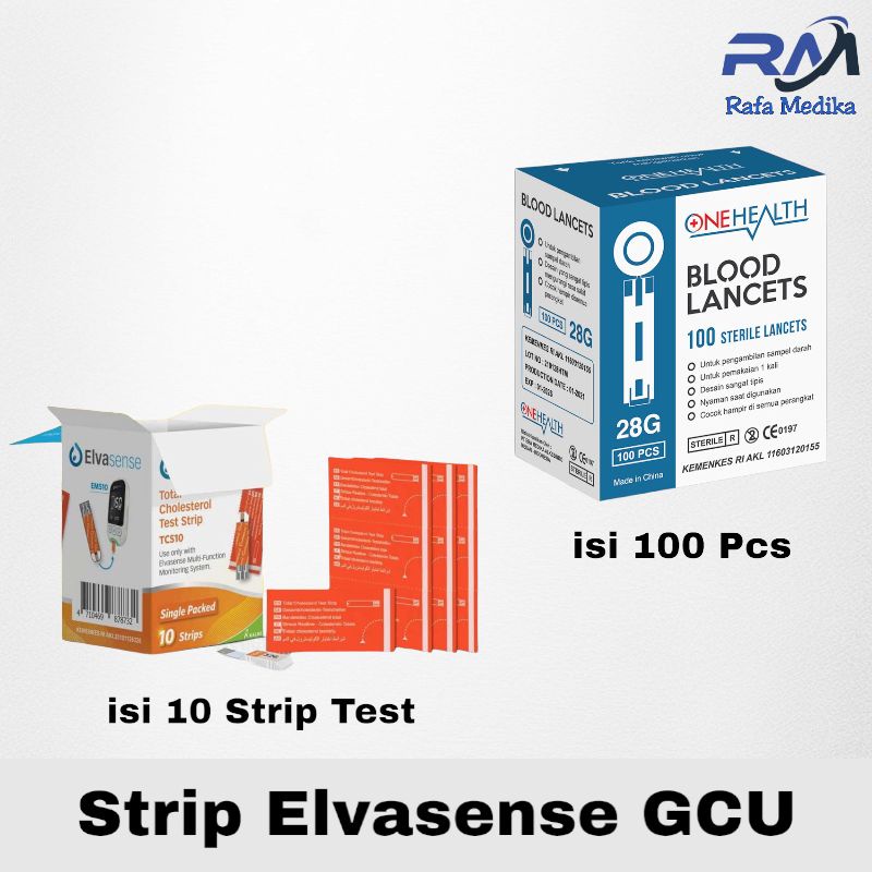 Jual Strip Elvasense GCU Refill Elvasense 3 in 1 Strip Elvasense Gula ...
