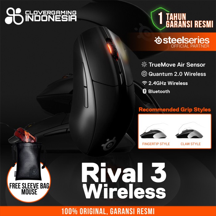 Jual Moga Steelseries Rival 3 Wireless - Truemove Air Sensor Gaming ...