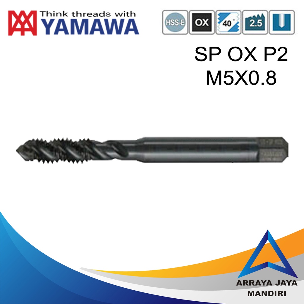 Jual YAMAWA M5X0.8 SP OX P2 TAP SPIRAL ORIGINAL | Shopee Indonesia