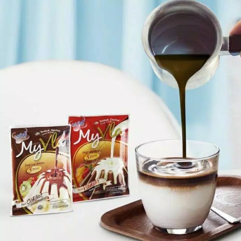 Jual my vla vanilla dan coklat instan ecer sachet pcs | Shopee Indonesia