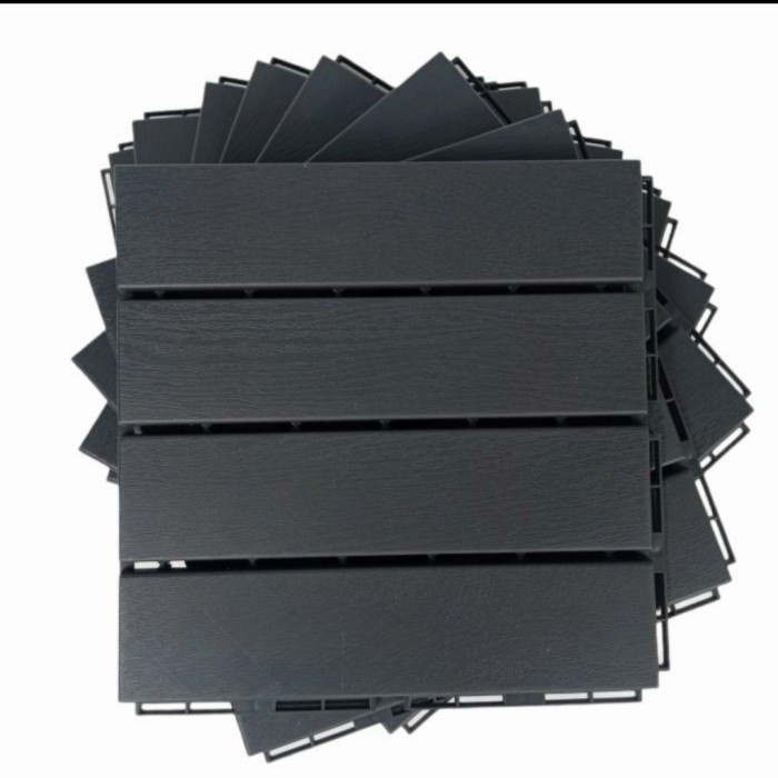 Jual Lantai Runnen Ikea Decking Tile Lantai Bongkar Pasang Dark Grey ...