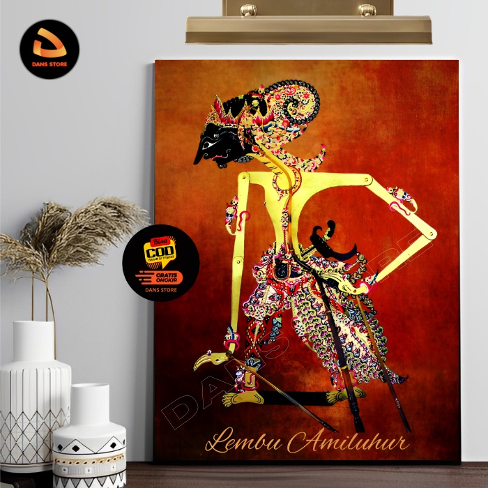 Jual Poster Wayang Kulit Lembu Amiluhur Hiasan Dinding Pajangan Dinding ...