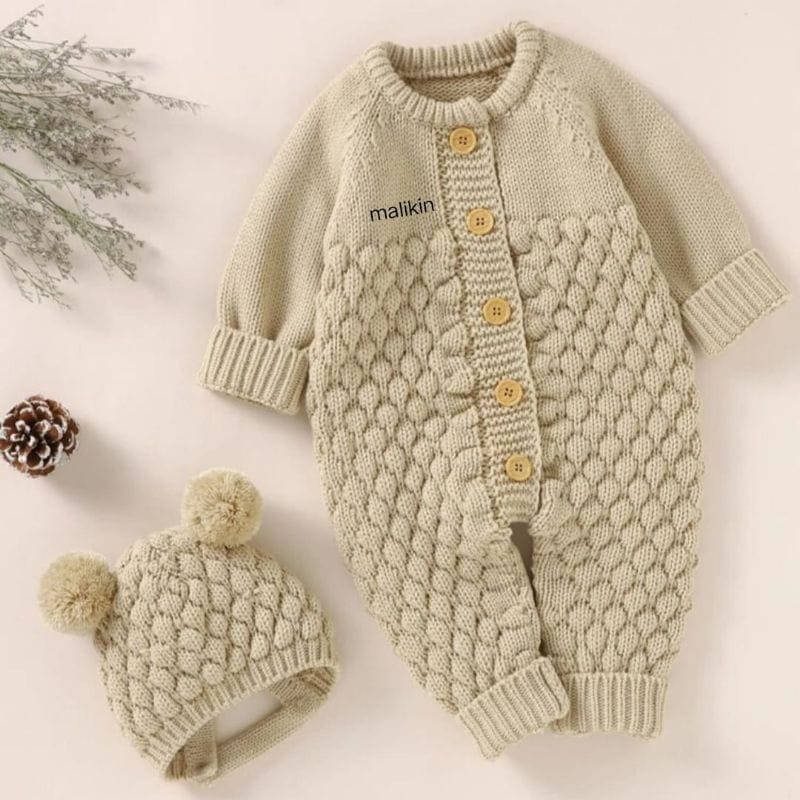 Jual JUMPER BAYI SET KUPLUK UNISEX 0-9 BULAN / ROMPER BAYI PEREMPUAN ...