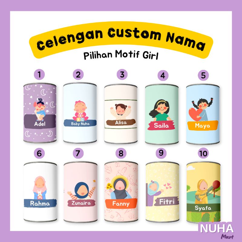 Jual Celengan Custom Nama Anak Size S Souvenir Acara Cewek Cowok ...