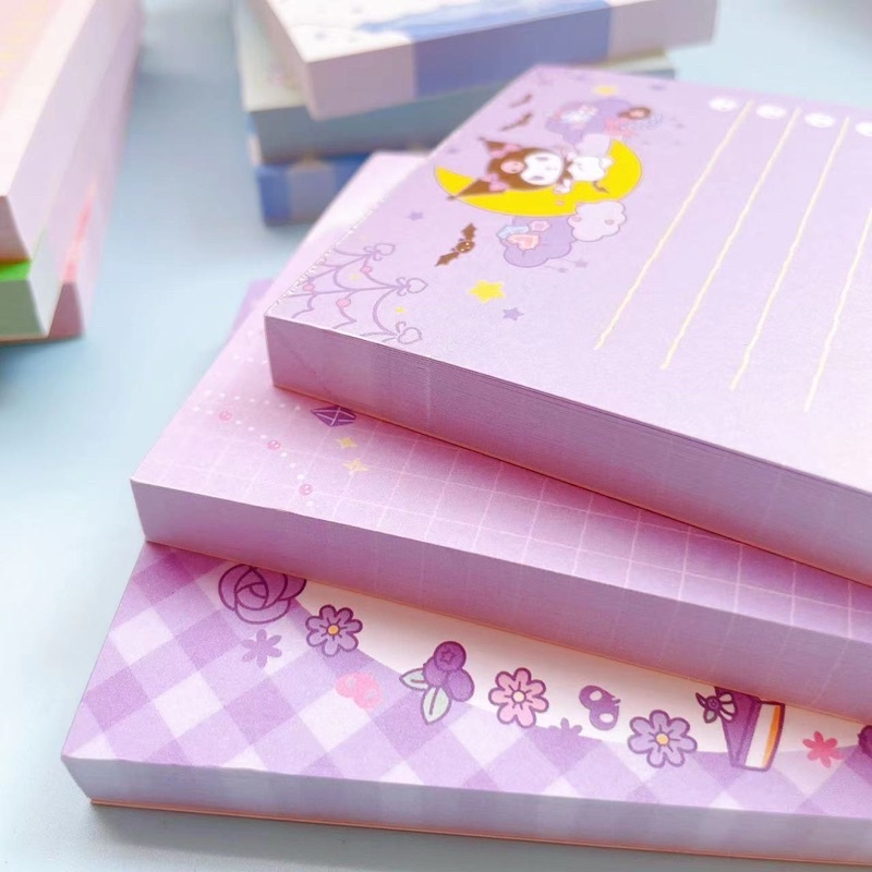 Jual Sticky Notes Sanrio isi 3 Tumpuk Cinnamoroll Kuromi Melody ...