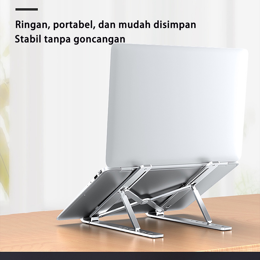 Jual Dudukan Laptop Lipat Laptop Stand Holder Laptop Pembuangan Panas ...