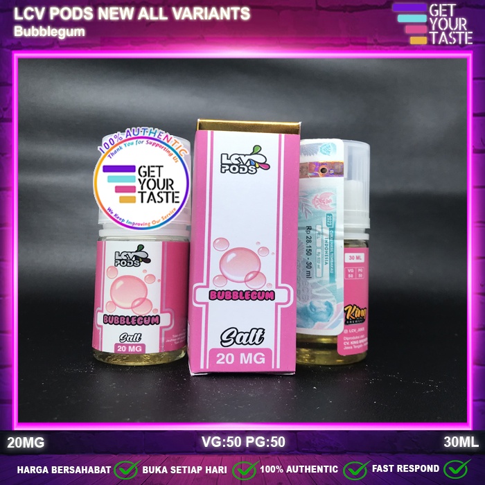 Jual Liquid LCV Pods 30ML Salt Nic by LCV Juice - Pod Friendly ...